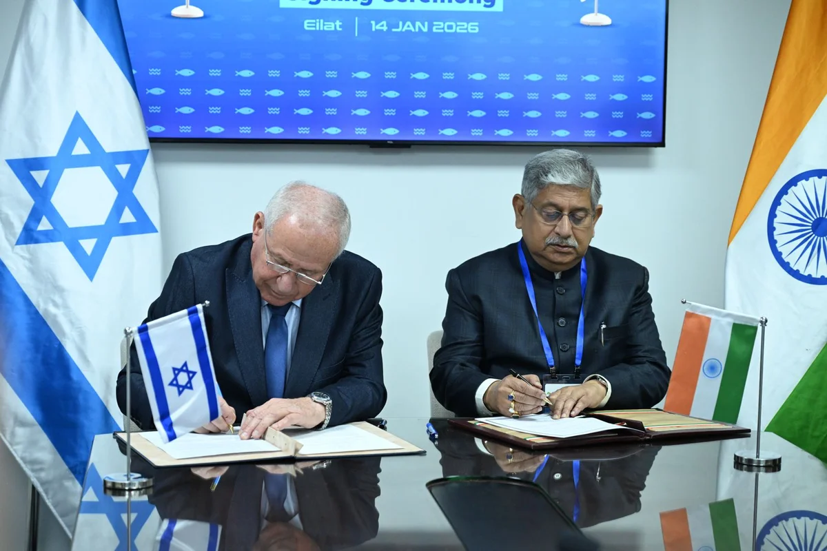 Israel, India ink water/fisheries pact